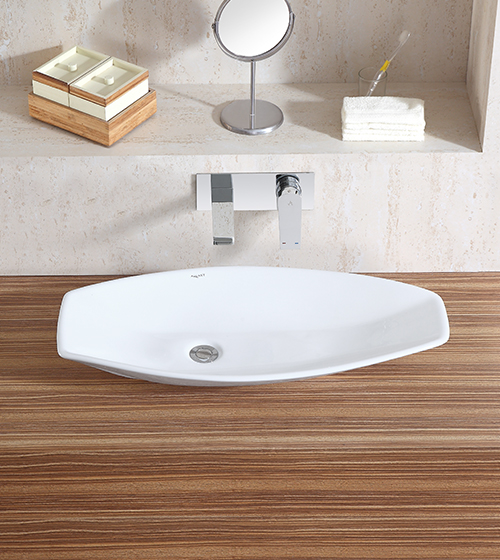 Table Top Wash Basin Fitting | Ceramic Table-Mounted Wash Basin