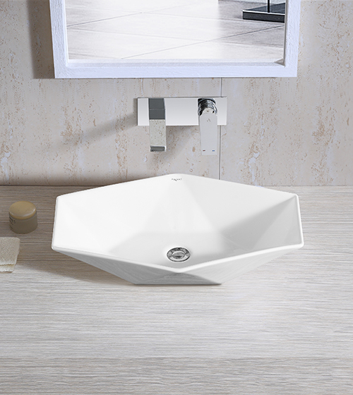 Table Top Basin Fitting | Ceramic Table-Mounted Wash Basin - Aquant