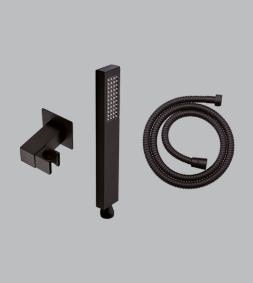 Complete Shower Set (Matt Black) | Matte Black Wall Mount Bathroom Faucet