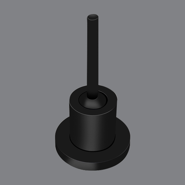 Matt Black Joystick Table Mounted Deusch Mixer - Aquant