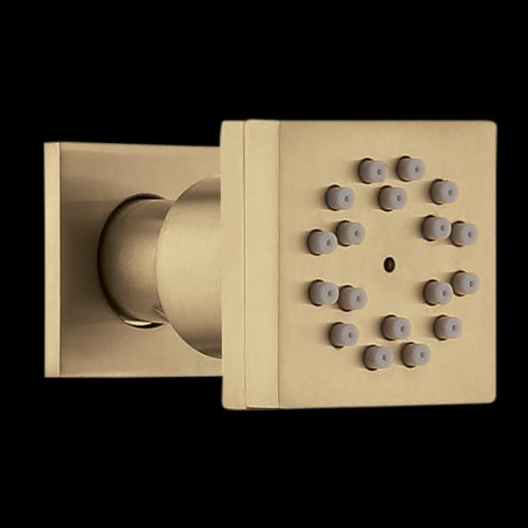 Brushed Gold 2-Function Brass Body Jet - Aquant