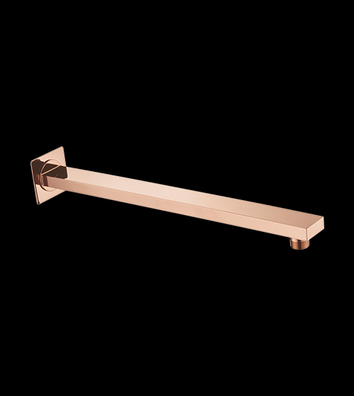 Rose Gold Brass Shower Arm - Aquant