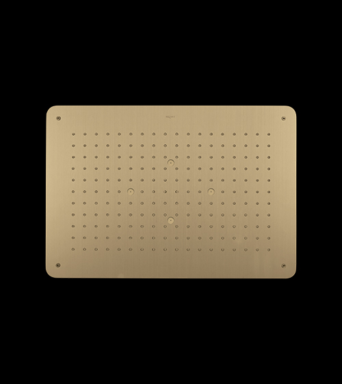 Brushed Gold SS2 Function Concealed Shower Flows: Rain, Mist - Aquant