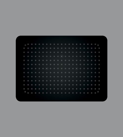 Matt Black SS2 Function Concealed Shower Flows: Rain, Mist - Aquant