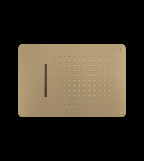 Brushed Gold SS2 Function Concealed Shower Flows: Rain ,Waterfall - Aquant