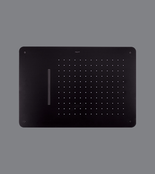 Matt Black SS2 Function Concealed Shower Flows: Rain ,Waterfall - Aquant