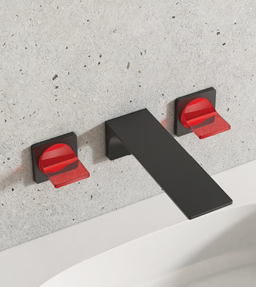 Three Hole Brass Wall Mounted Basin Mixer | Wall Mounted Basin